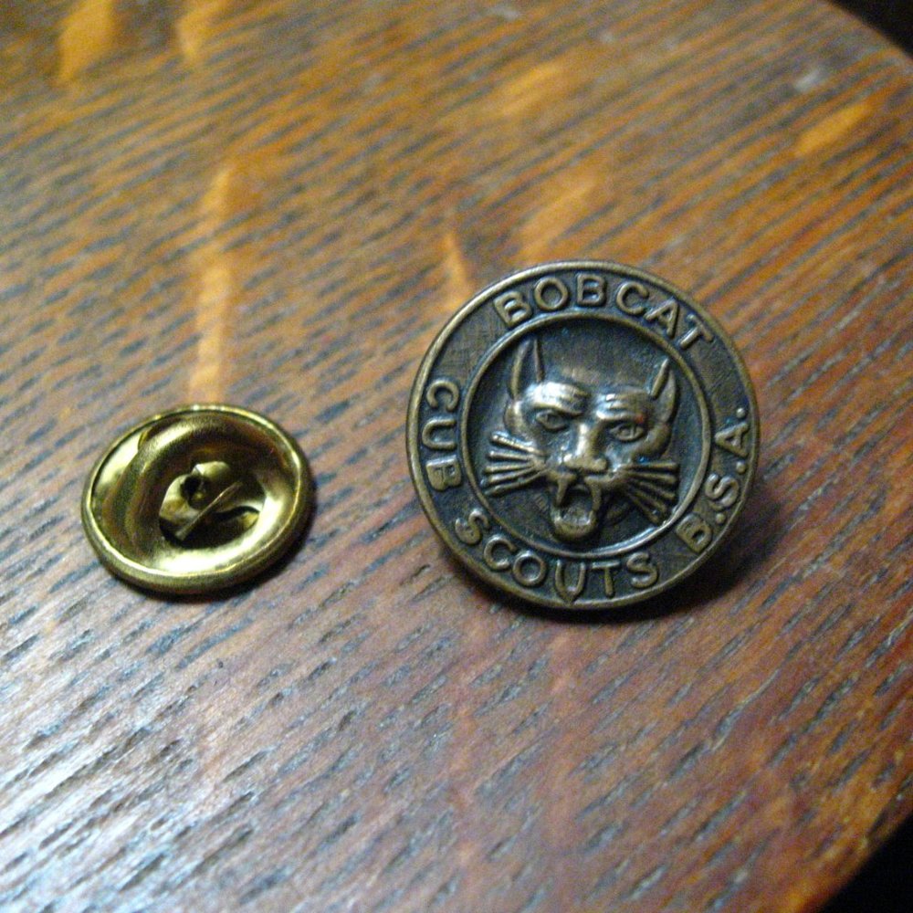 Bsa Cub Scout Bobcat Vintage Lapel Pin - Gem